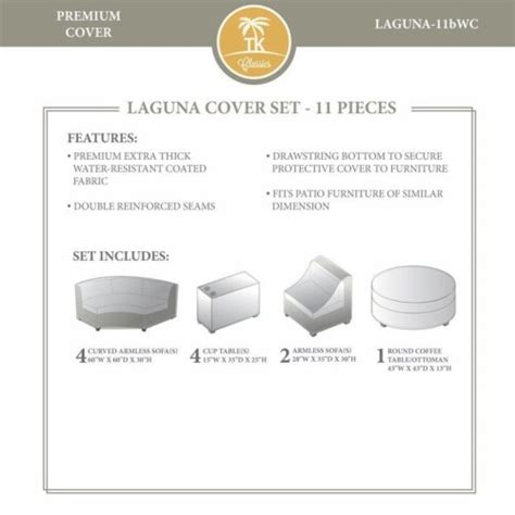 Tk Classics Laguna 11 Piece All Weather Cover Set 11b In Beige 1 Ralphs