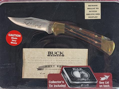 Lot Buck 112 Founder Edition Collectors Knife