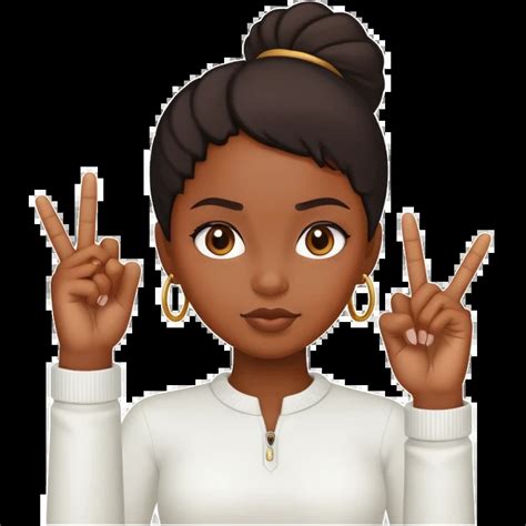 Black Girl Sticking Up Middle Finger Emoji Ai Emoji Generator