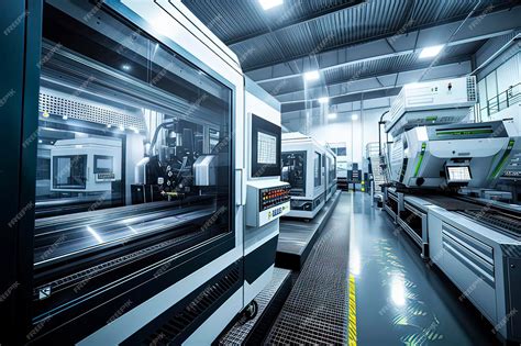 Cnc Machine Processing Ai Technology Generated Image Premium Ai