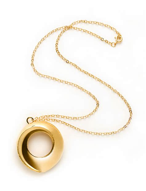 Torus Necklace Brass Kevin Caron