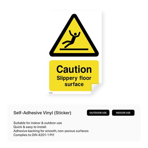 Caution Slippery Floor Sign Workplace Safety Safety Signs And Stickers