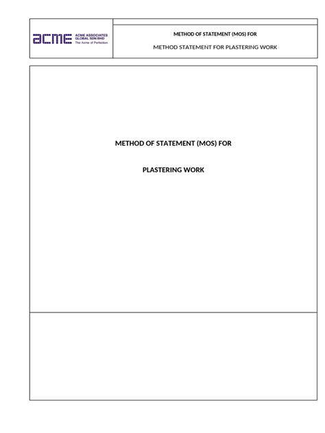 Method Statement For Plastering Work Pdf Door Lumber