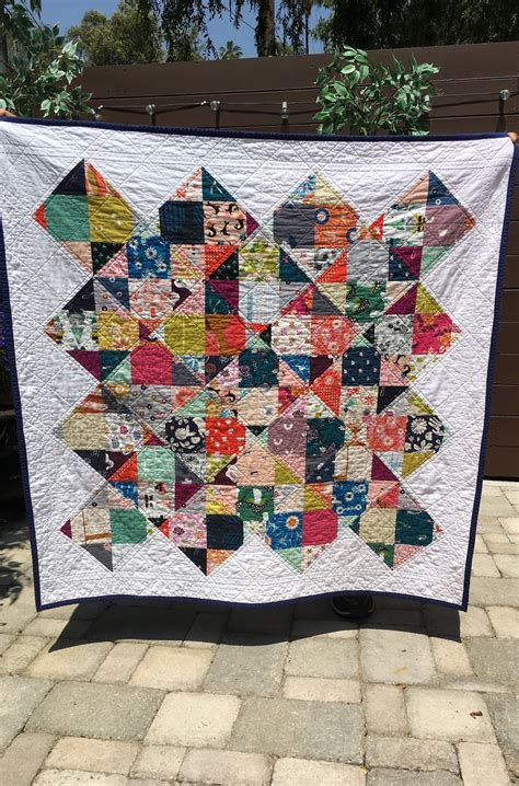 Ye Olde Sweatshop Disappearing 9 Patch Diagonal Cut Tutorial Or