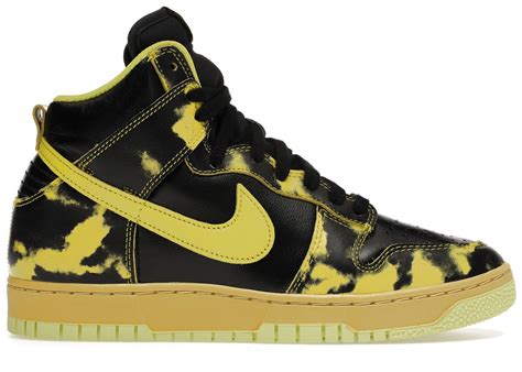 Nike Dunk High 1985 Sp Yellow Acid Wash Blackyellow Strikeone