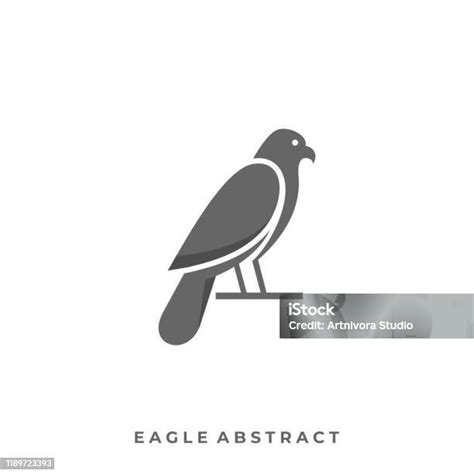 Bird Eagle Siluet Desain Konsep Ilustrasi Vektor Template Ilustrasi