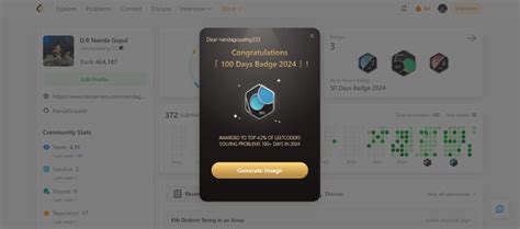 nanda gopal d r on linkedin leetcode codingjourney tech