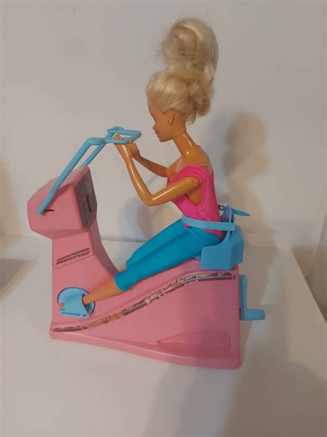 Vintage 1990s Barbie Workout Set Comes W 2 Barbies And 5 Pieces Of