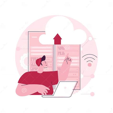 Edge Computing Abstract Concept Vector Illustration Stock Illustration