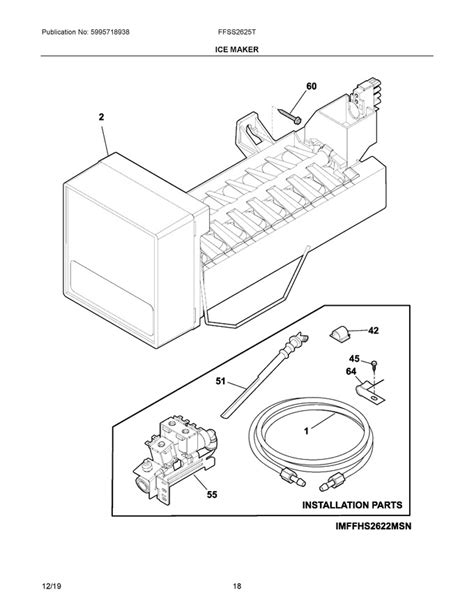 Electrolux 241798224 Icemaker Assy Radius Style Cubes Can Us Fr 241798231 Coast Appliance Parts