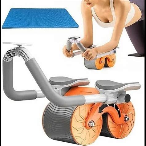 Workout Roller Abs Workout Equipment Automatic Rebound Wheel Home Gym