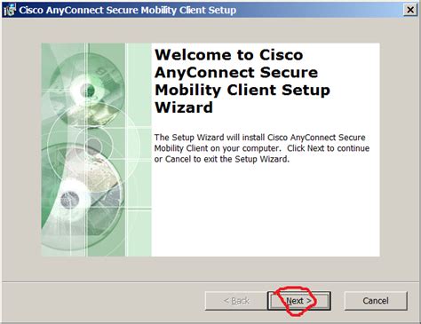 Install Cisco Anyconnect Client