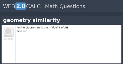 View Question Geometry Similarity