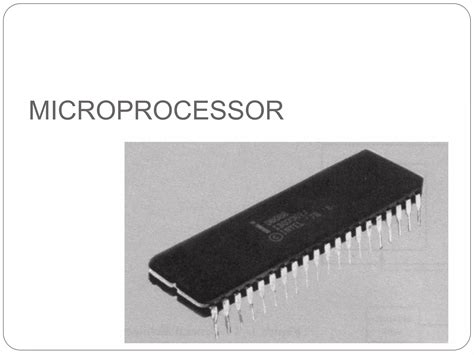 microprocessor ppt
