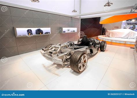 Mclaren Mp4 12c Chassis On Display At The Mclaren Motor Show Exhibitor