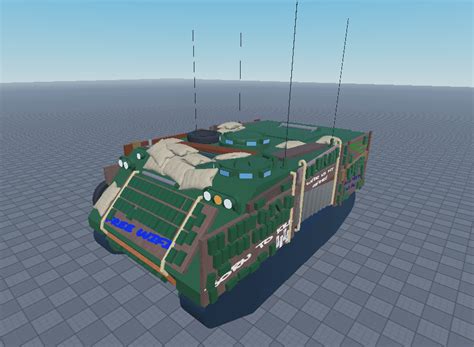 Made This M113 With Improvised Armor And Era Because Why Not R Roblox