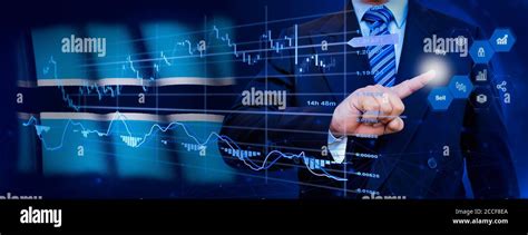 Businessman Touching Data Analytics Process System With Kpi Financial