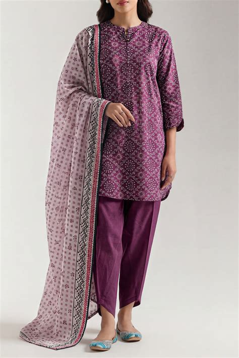 Unstitched Printed Lawn 3 Piece Saya
