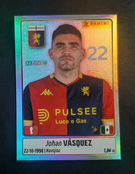 Figurina Johan Vasquez V179 Variant Capitani Panini Calciatori 2025