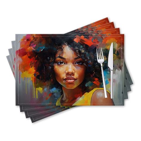 Bahomeck Placemats Set Of 4 Rectangle Linen Cotton Placemats For Dining