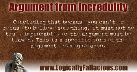Argument From Incredulity