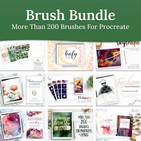 Procreate Brush Bundle Masterbundles