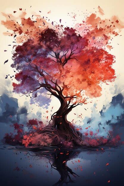 Premium Ai Image Twin Tree Of Your Love