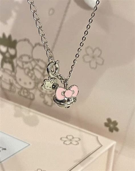 Hello Kitty Necklace ⛓ Hello Kitty Jewelry Hello Kitty Items Pretty
