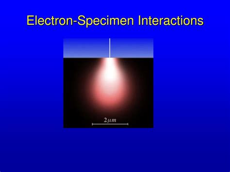 Ppt Electron Specimen Interactions Powerpoint Presentation Free