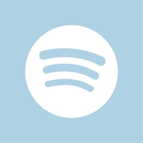 Light Blue Icon Spotify Light Blue Icons Ios App Icon Design App Icon