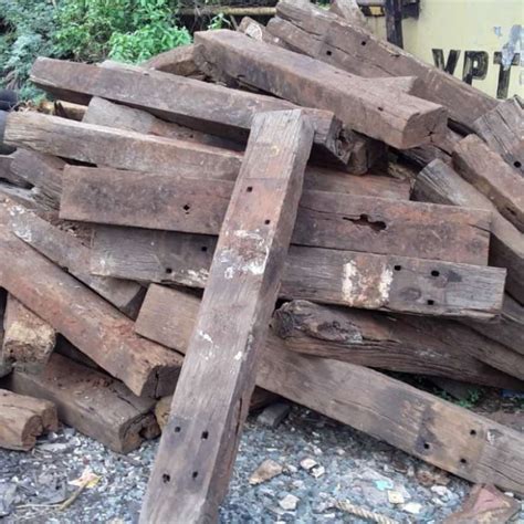 Jual Rustic Decor Indoor Kayu Ulin Reclaimed Bekas Bantalan Rel Kereta Api Di Seller Regstore