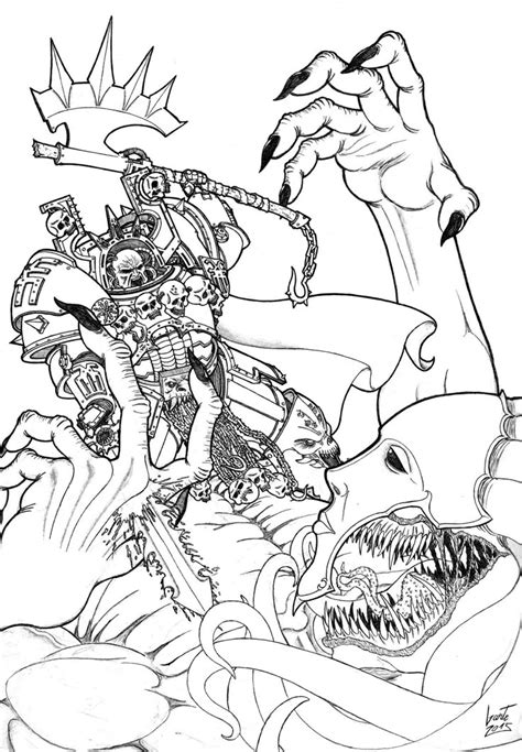 Khorne Lord Lorimar Warhammer 40k Artwork Warhammer Art Warhammer 40k Art