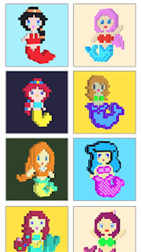 Mermaid Voxel Coloring Book For Android Download