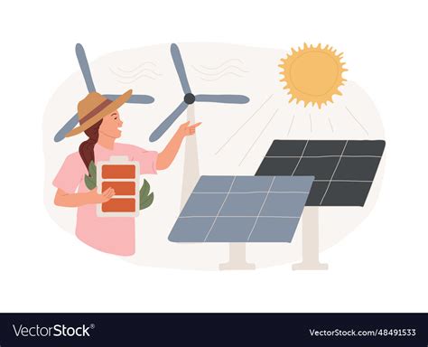 Renewable Energy Isolated Concept Royalty Free Vector Image