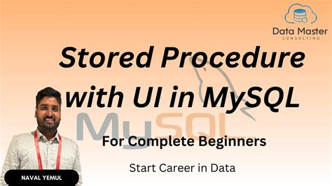 Stored Procedure With UI In MySQL Introduction To MySQL YouTube