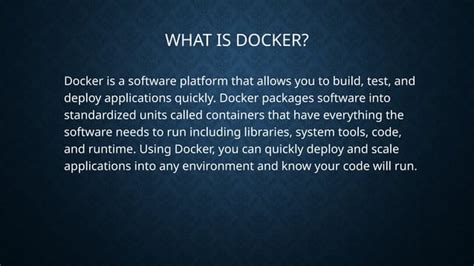 A Simple And Easy Way To Learn Docker Containerisation Pptx