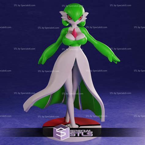 Pokemon Gardevoir Sexy Fanart Digital Sculpture Specialstl