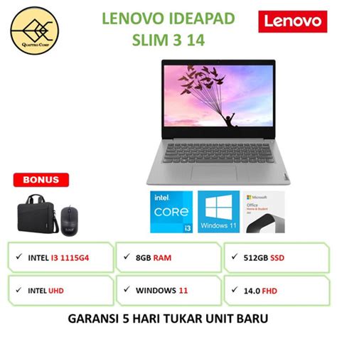 Jual Lenovo Ideapad Slim I Core I Ram Gb W Ohs Backlit Keyboard Kota Tangerang Quattro