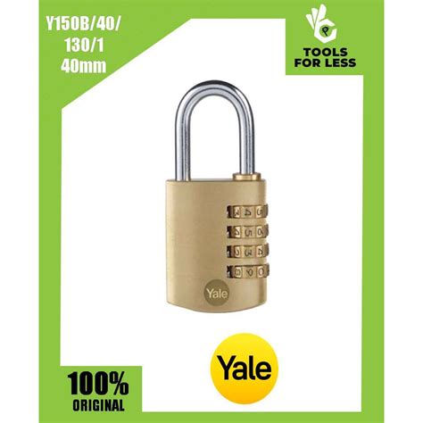 Yale 4 Dials Solid Brass Combination Padlock 40mm Model Y150b401301 Shopee Philippines