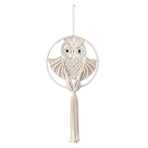 Owls Dream Catchers Cotton Macrame Wall Hanging Ma Grandado
