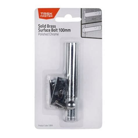 Taskmaster 100mm Polished Chrome Surface Barrel Bolt Bunnings Australia