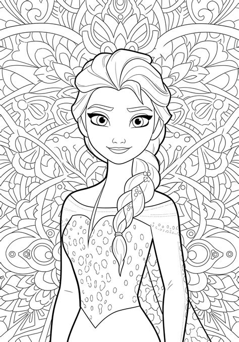 Frozen Elsa Coloring Page Frozen Coloring Book Draw