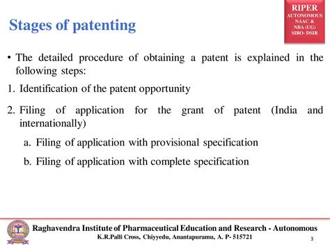 Stages Filing Of Patenting Pdf
