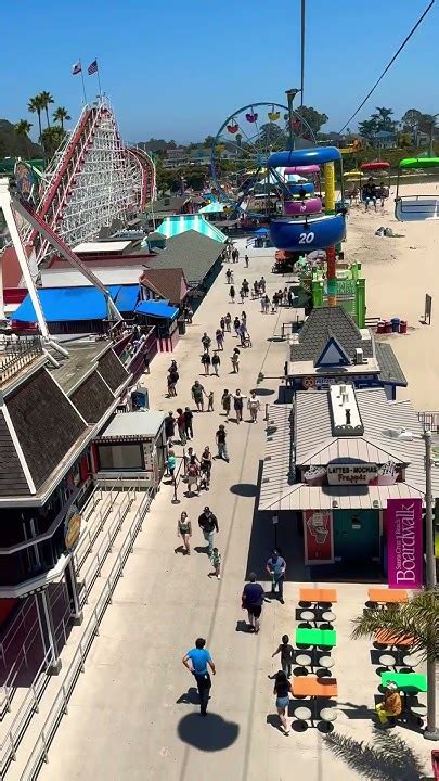 Santa Cruz Boardwalk From The Sky Ride 🚡 Crazy Ocean Views Youtube