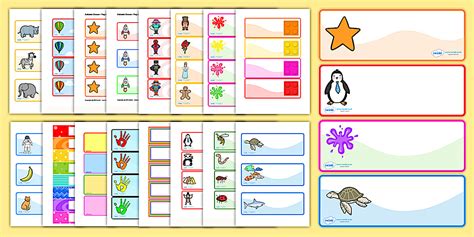 👉 Class Name Labels Drawer Pegs And Labels Pack Year 1 6