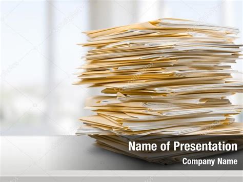 Documents File Folders Powerpoint Template Documents File Folders