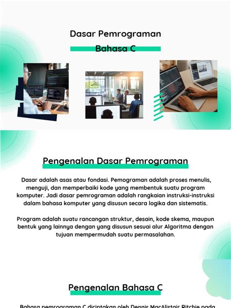 Dasar Pemrograman Bahasa C Pdf