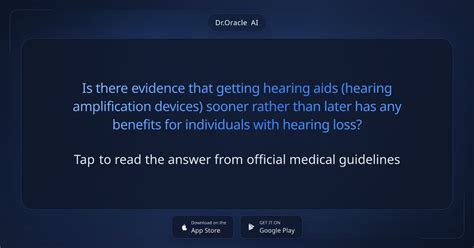 Is There Evidence That Getting Hearing Aids Hearing Amplification