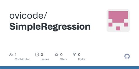 Github Ovicodesimpleregression