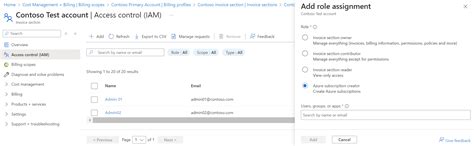 Microsoft 客户协议的计费角色 Azure Microsoft Cost Management Microsoft Learn